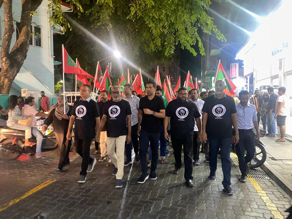 Police arrests Male' City Mayor from a peaceful protest - The Maldives ...