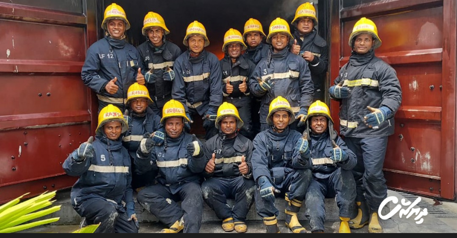 MNDF in industrial fire brigade course eh hingaifi - Dhiyares