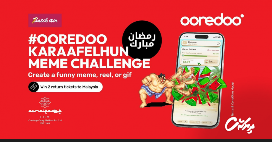 Ooredoo karaa falhaa game ah meme hadhaigen bodu inaameh - Dhiyares